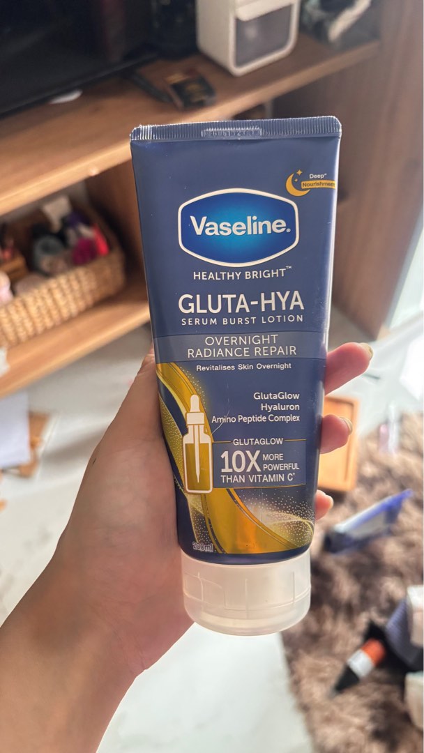 Vaseline Gluta Hya UV Overnight Lotion - Hand Body, Kesehatan ...