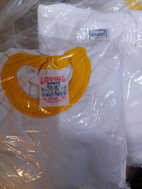 Vintage Made in RP Loving Ganza Plain white shirt 80s 90 sealed ...