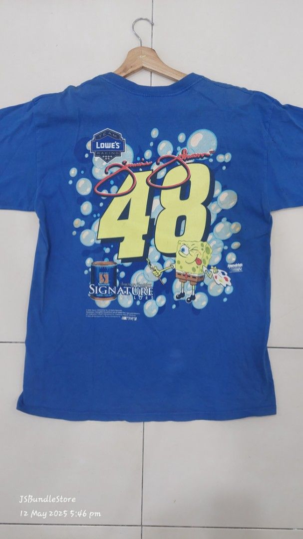 Vintage Nascar X Spongebob 2003, Men's Fashion, Tops & Sets, Tshirts ...
