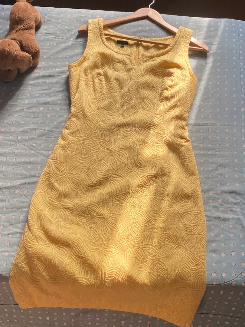 Yellow Semi Formal Dress, Women's Fashion, Dresses & Sets, Dresses on ...