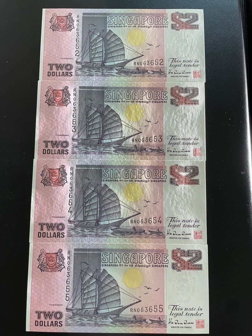 $2 ship series RN prefix 4 UNC runs, Hobbies & Toys, Memorabilia ...