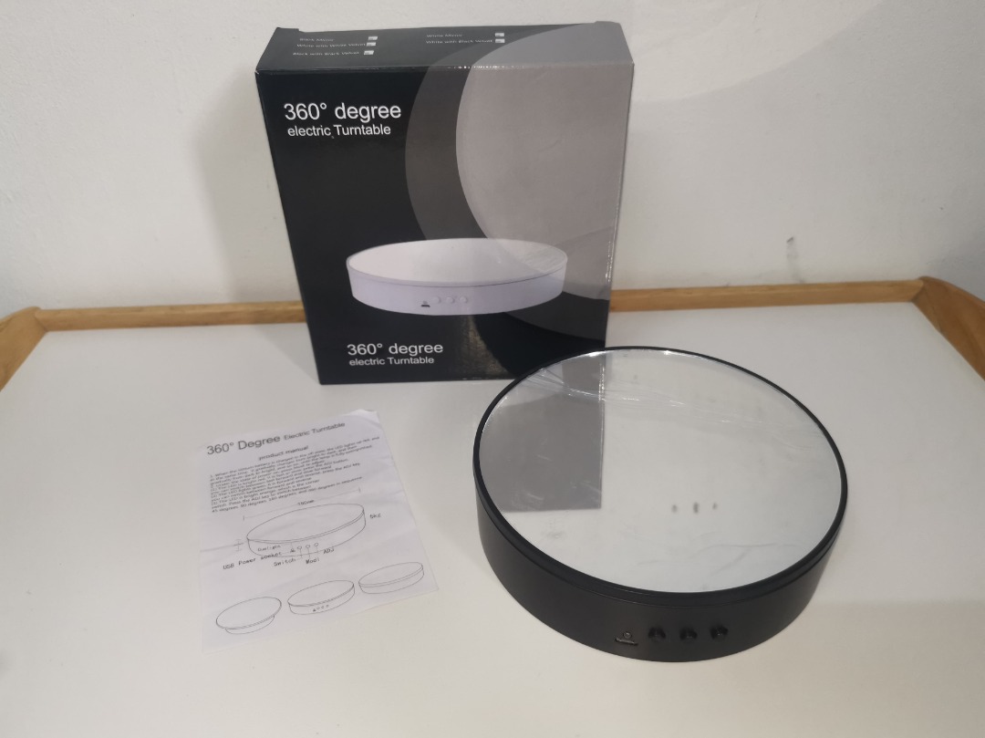 360 Degree Electric Turntable, Furniture & Home Living, Home Decor ...