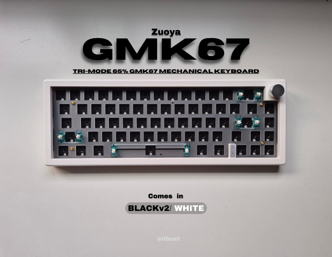 Zuoya GMK67 Wireless Tri-Mode Barebones Keyboard Kit, Computers & Tech ...