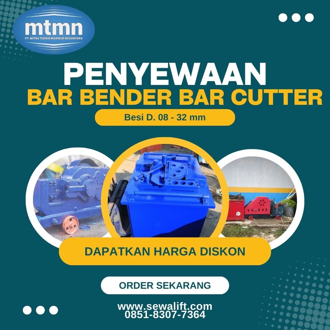 Bar Bender, Bar Cutter, Sewa Alat Penekuk Besi Berau | Sewa Alat ...