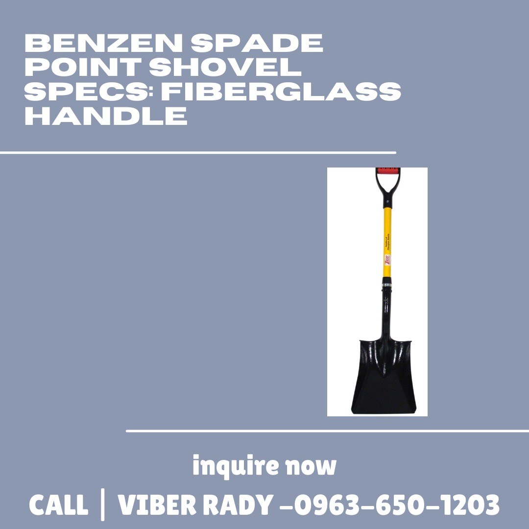 benzen spade point shovel specs fiberglass handle, Furniture & Home ...