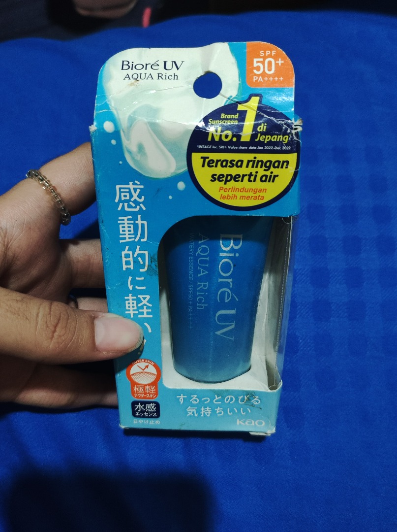 Biore UV Aqua Rich Watery Essence Sunscreen Sun screen Sunblock Cream ...
