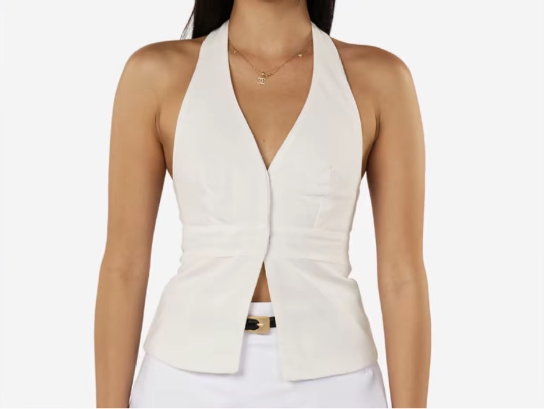 BSCO ARIA HALTER TOP, Women's Fashion, Tops, Others Tops on Carousell