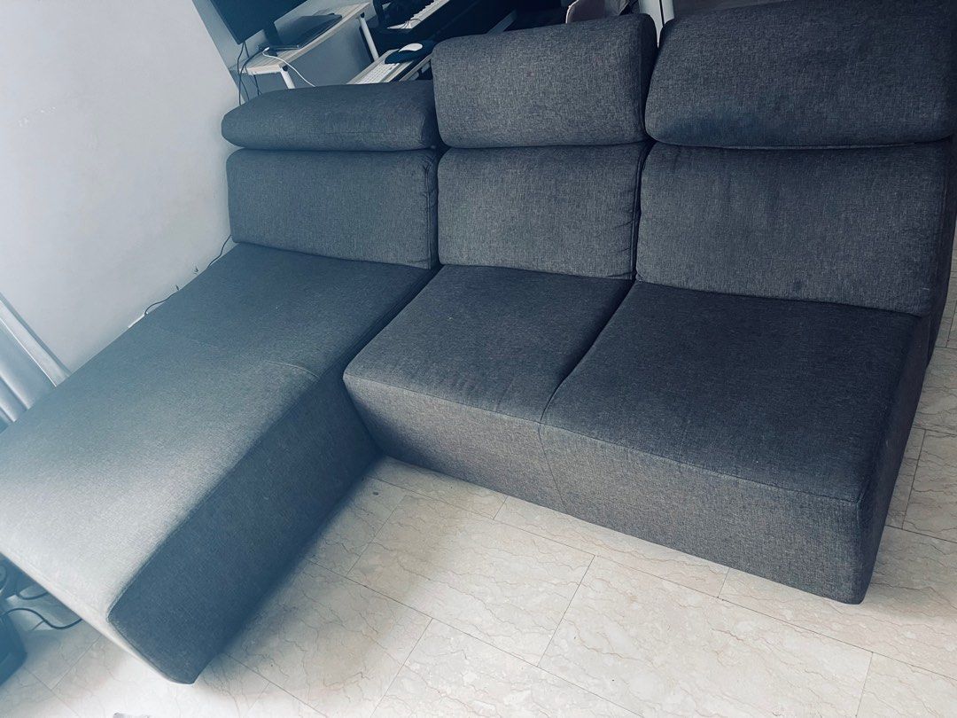 Cellini L-shape sofa, Garage Sale on Carousell