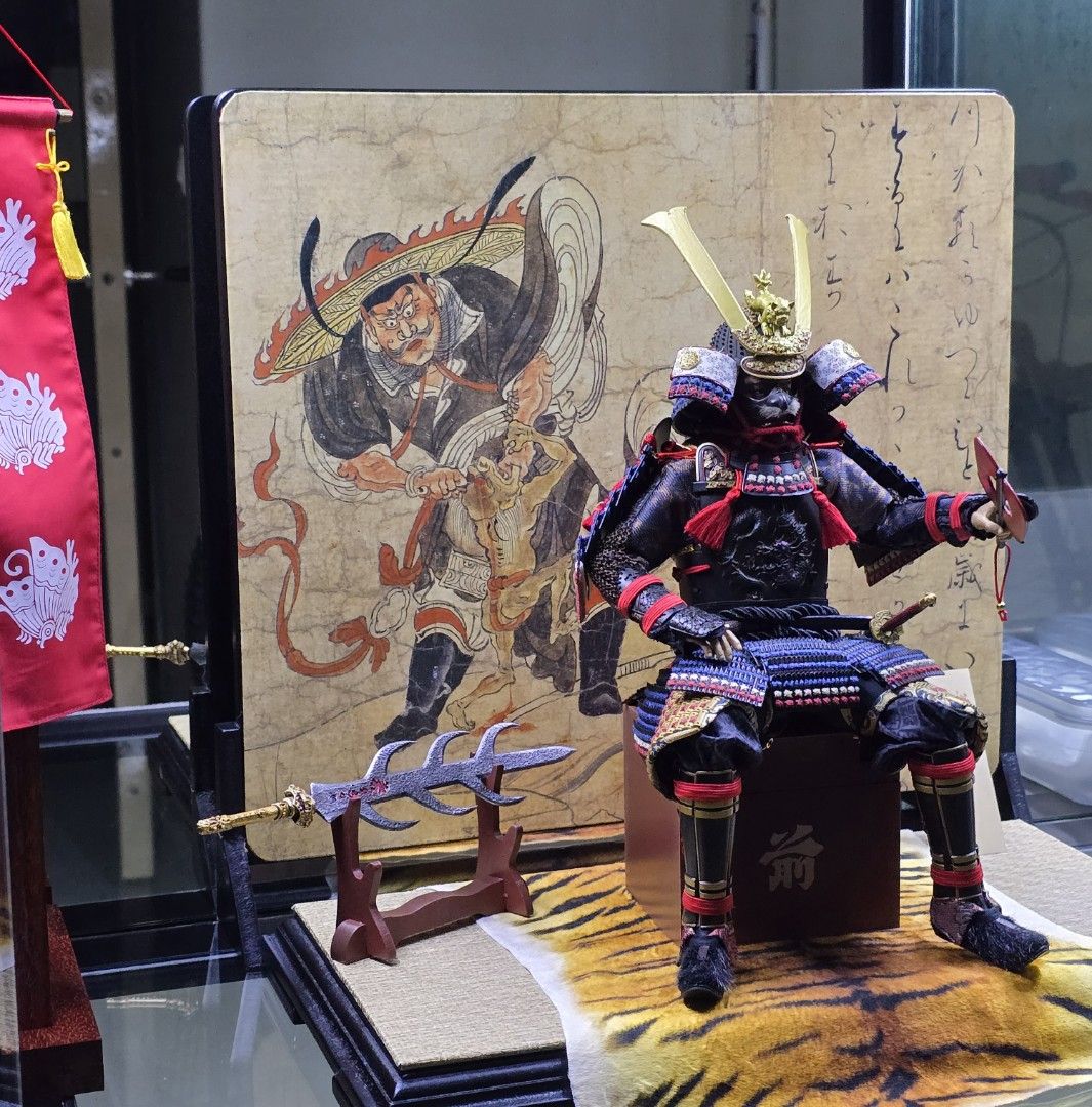 Coomodel 1/6 scale Samurai SE064 Shogun Blue Lion Armor Minamoto no ...