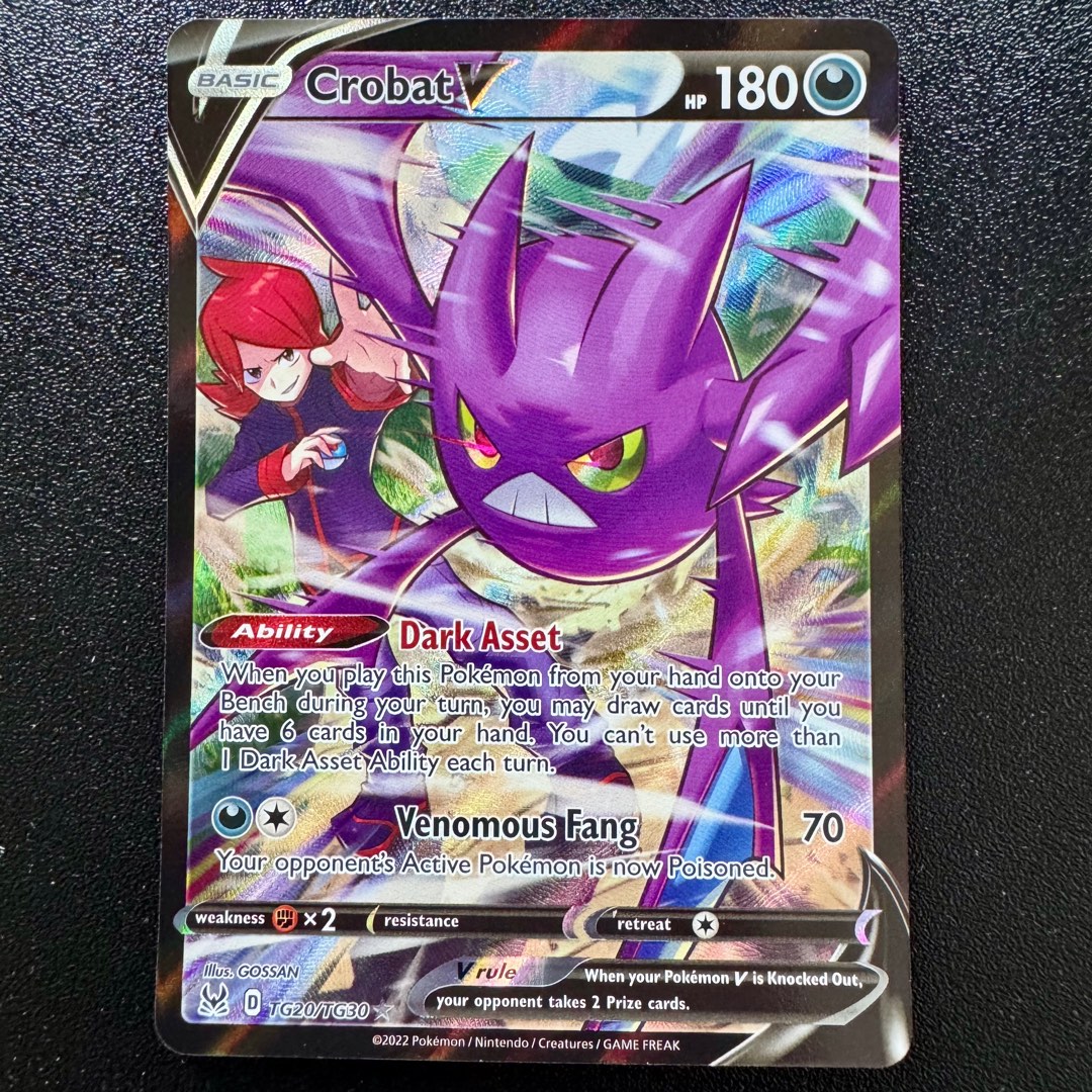 Crobat V TG20/TG30 - Lost Origin - Pokemon Cards, Hobbies & Toys, Toys ...