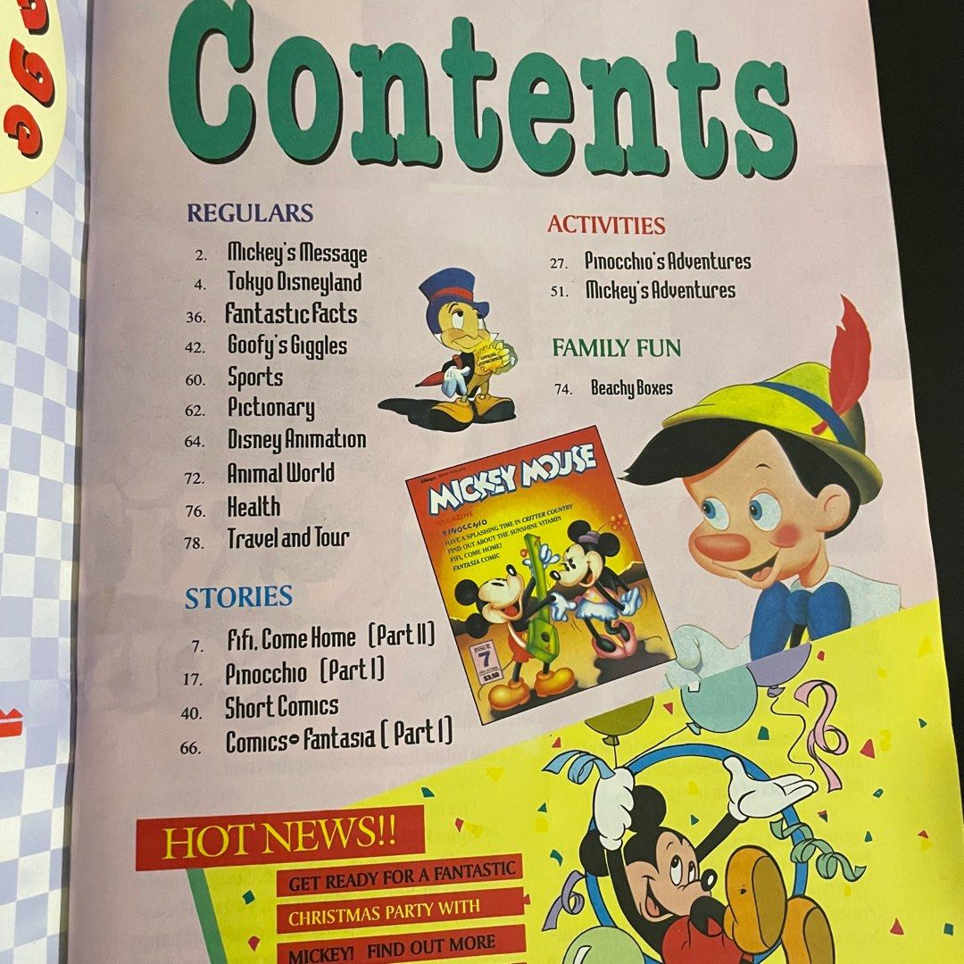 Disney Mickey Mouse Magazine 1992, Hobbies & Toys, Collectibles ...