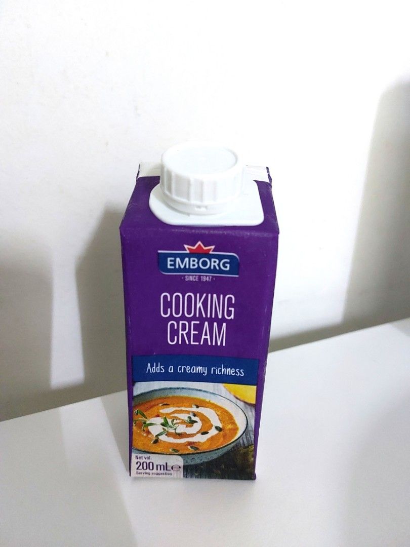 EMBORG COOKING CREAM 200ml, Food & Drinks, Chilled & Frozen Food on ...