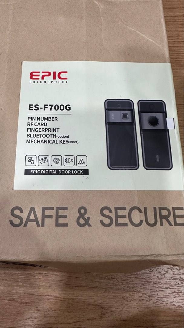 EPIC METAL GATE DIGITAL LOCK ES-F700G, Furniture & Home Living ...