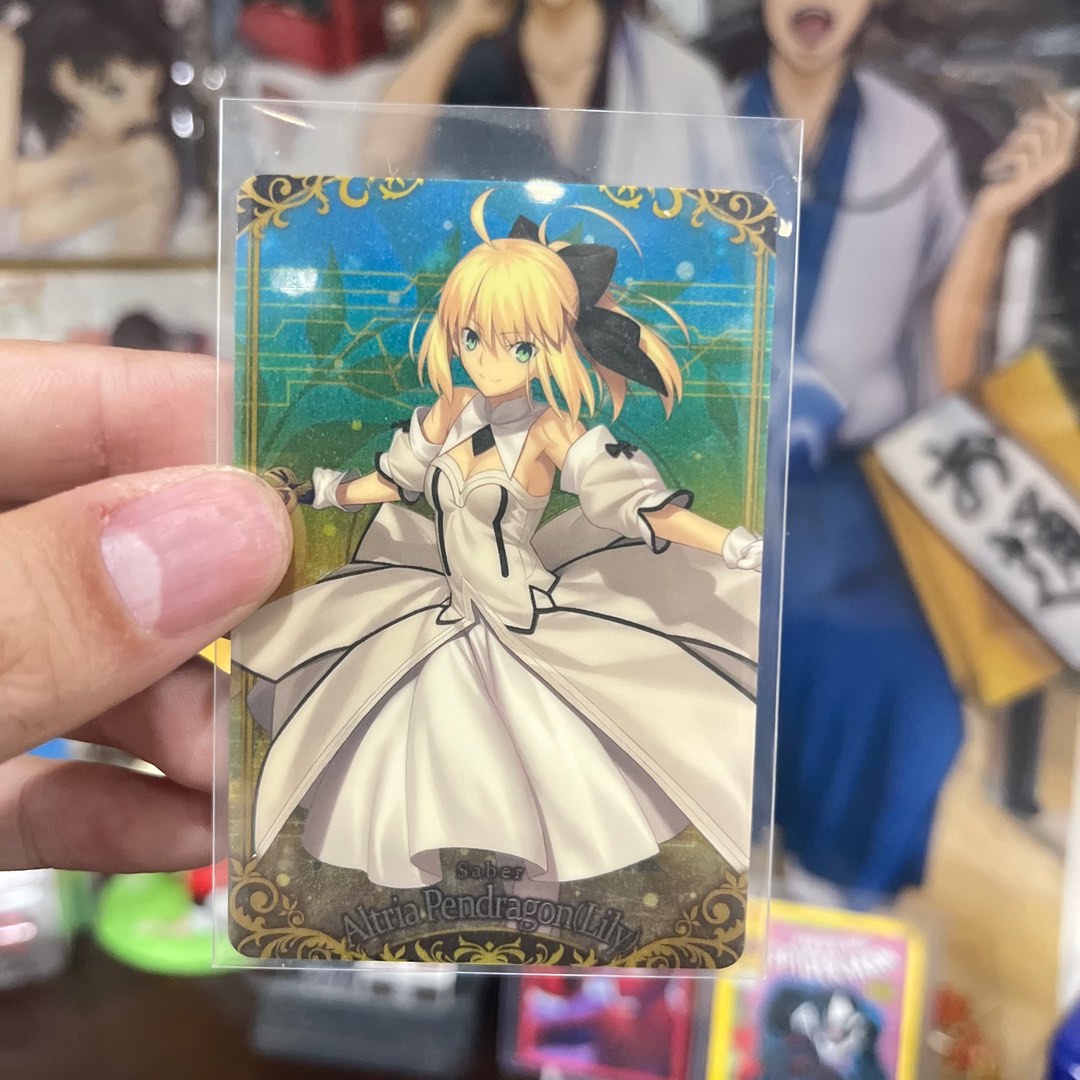 Fate Grand Order | FGO Wafer Cards Altria Pendragon Saber Lily, Hobbies ...