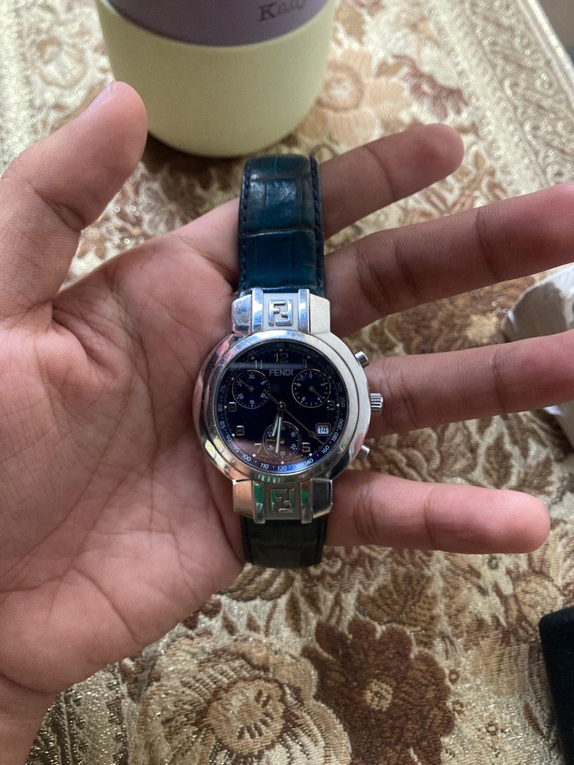 Fendi 4500G Chronograph Watch, Luxury, Watches on Carousell