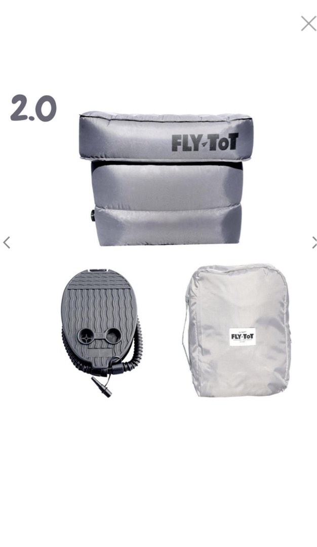 Fly Tot Original 2.0 Inflatable Airplane Cushion (Includes Pump + Bag ...