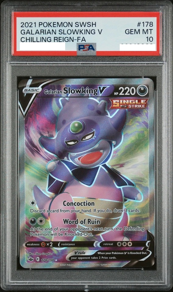 Galarian Slowking V #178 – PSA 10 – Chilling Reign | Pokémon TCG, Hobbies & Toys, Toys & Games ...