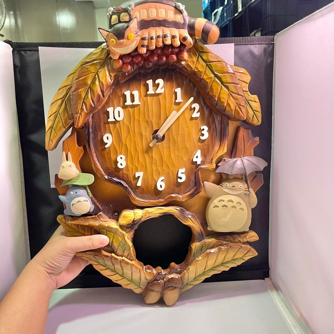 Ghibli Totoro Clock, Furniture & Home Living, Home Decor, Clocks on ...