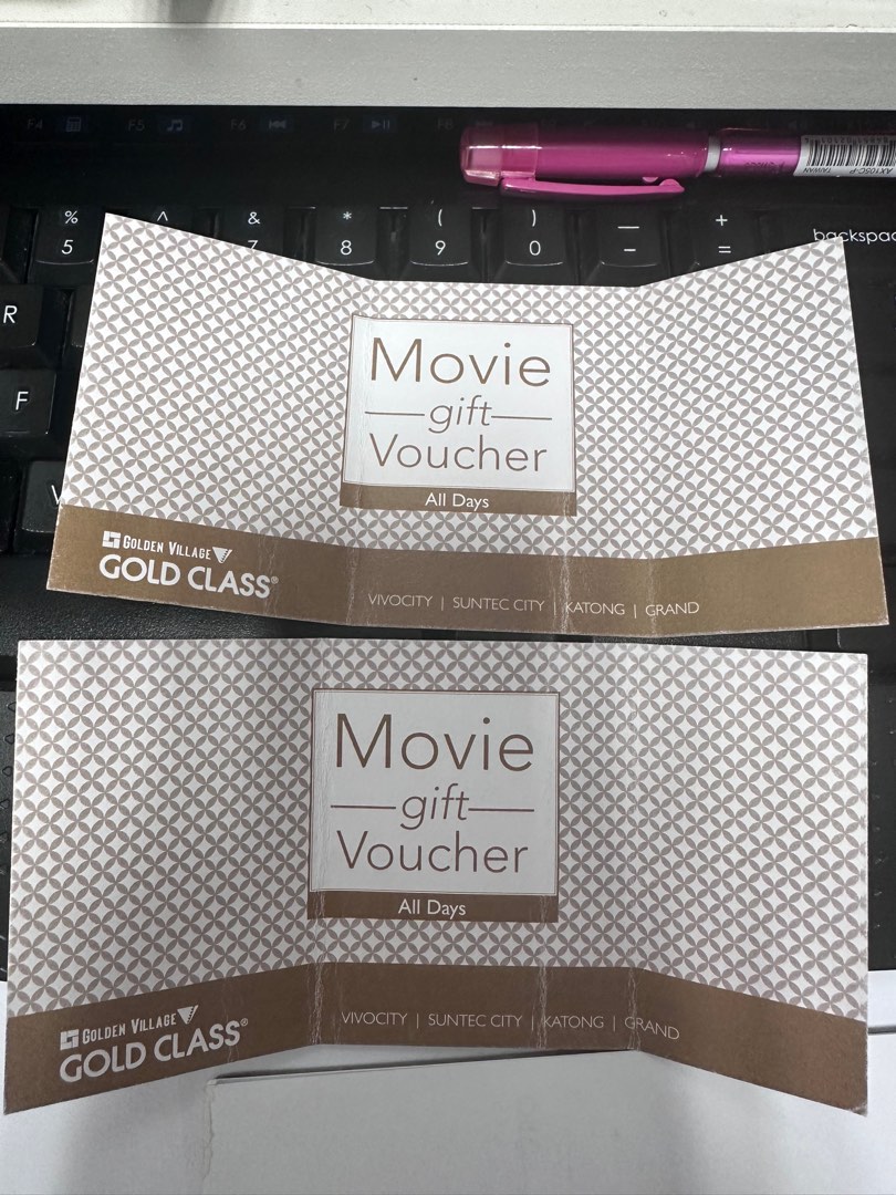 Golden Village Gold Class Tickets, Tickets & Vouchers, Vouchers on ...