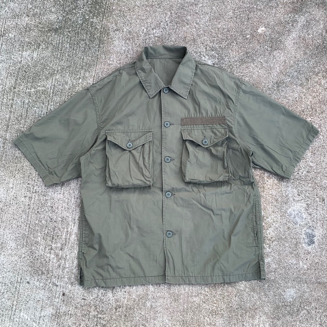 GU Utility Polo Army Shirt, Men's Fashion, Tops & Sets, Tshirts & Polo ...