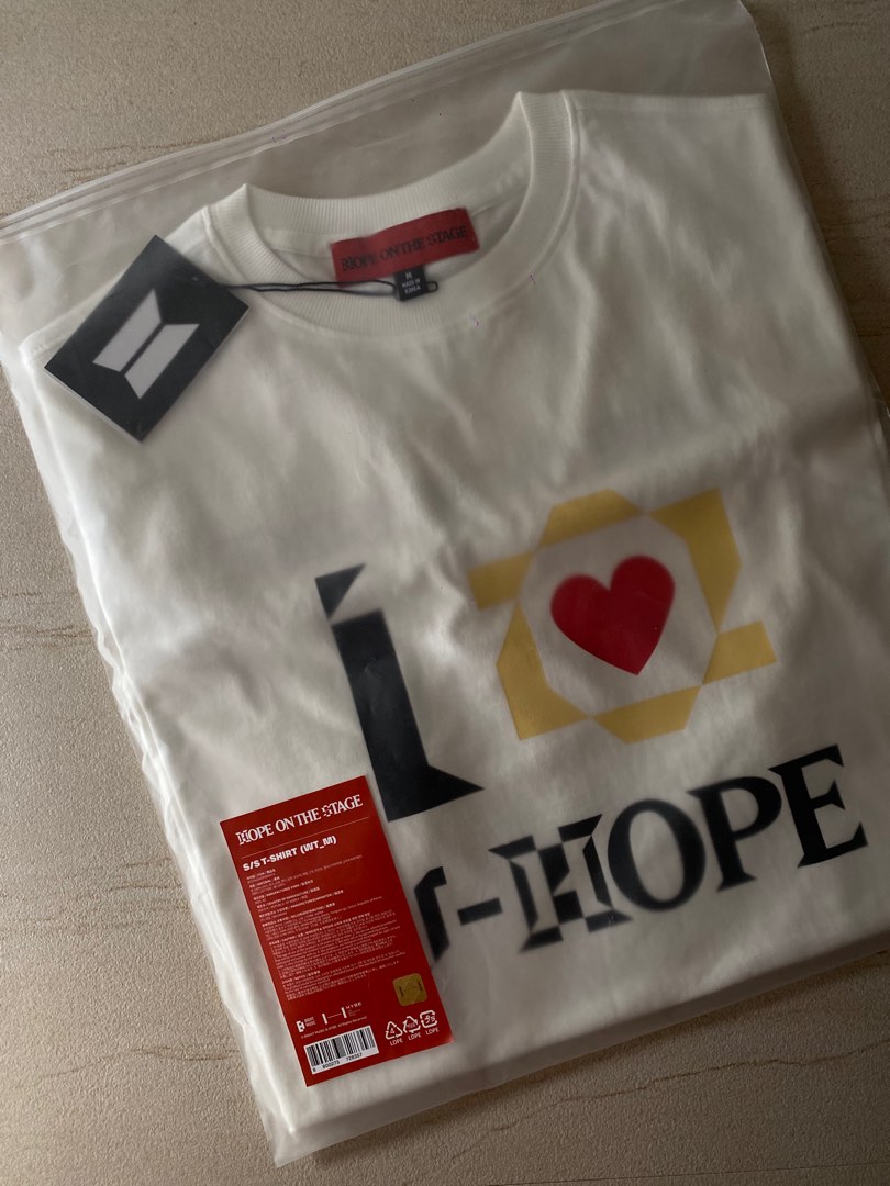 I Love Jhope Tour Merch Shirt - Official, Women's Fashion, Tops, Shirts ...