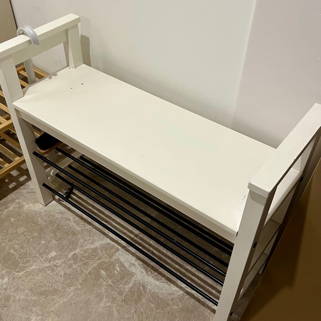 IKEA Hemnes Shoe Rack, Furniture & Home Living, Furniture, Chairs on ...