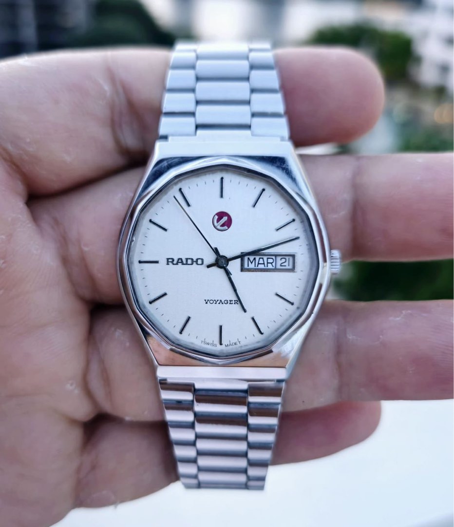 Jam Tangan Rado Voyager Original Vintage, Men's Fashion, Watches ...