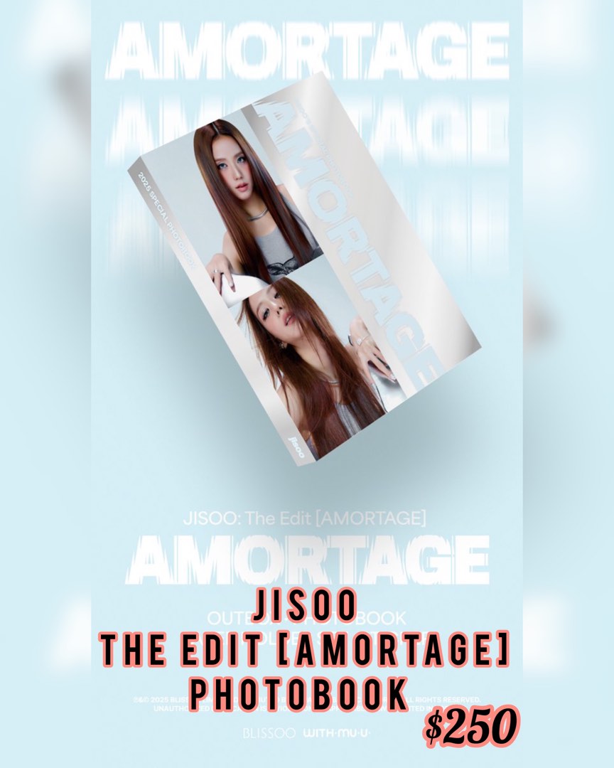 JISOO: The Edit [AMORTAGE] Photobook, 興趣及遊戲, 收藏品及紀念品, 韓流 - Carousell