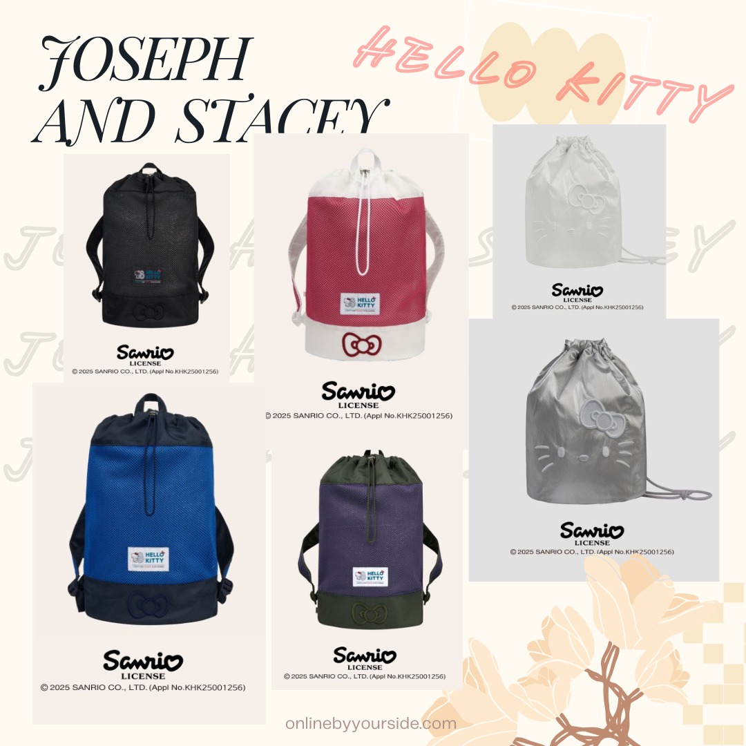 【Joseph And Stacey X Hello Kitty背包系列】韓國Joseph And Stacey -, 女裝, 手袋及銀包, 背囊 - Carousell