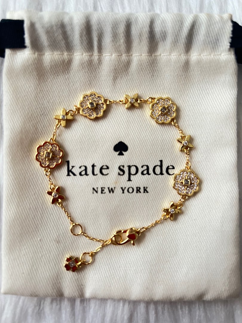 Kate Spade Heritage Bloom Line Bracelet, Women's Fashion, Jewelry ...