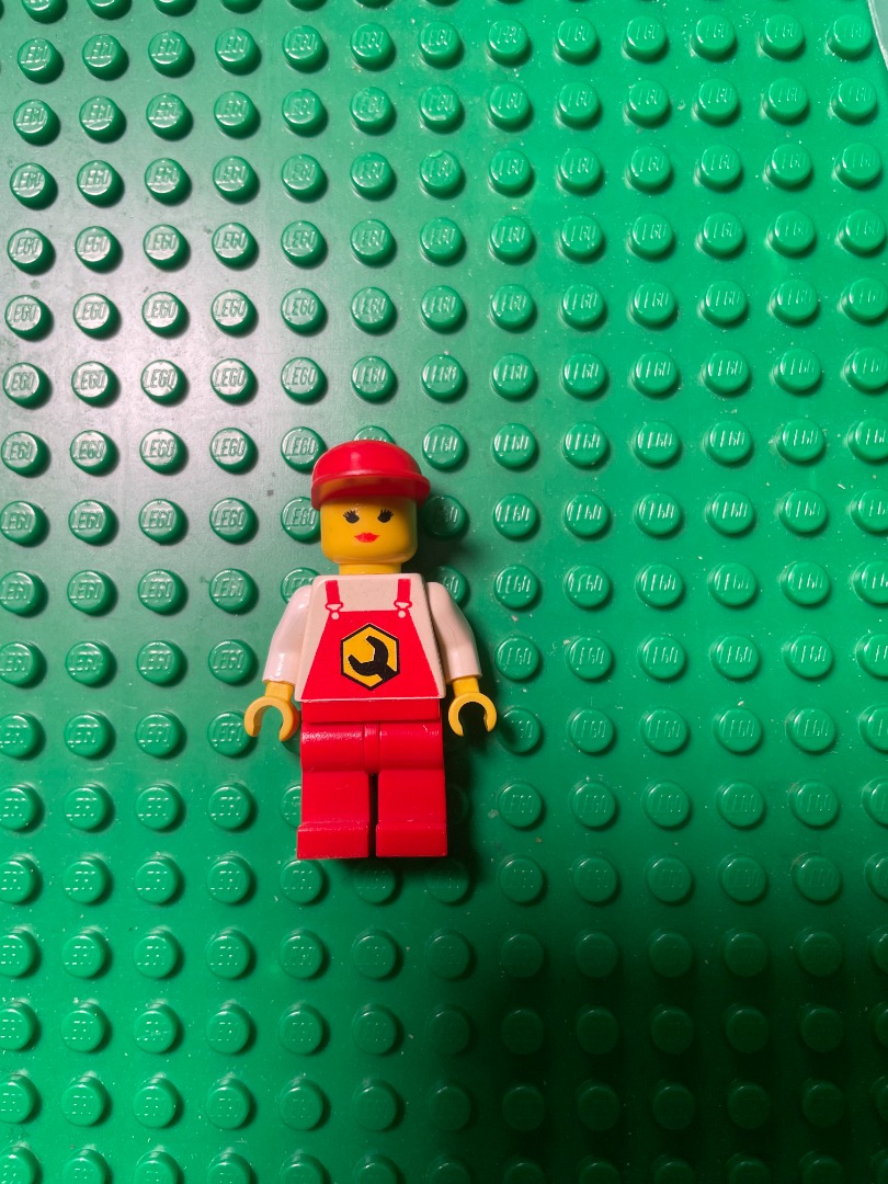 Lego Repair - Overalls Red with Wrench Pattern, Red Legs, Red Cap Set ...