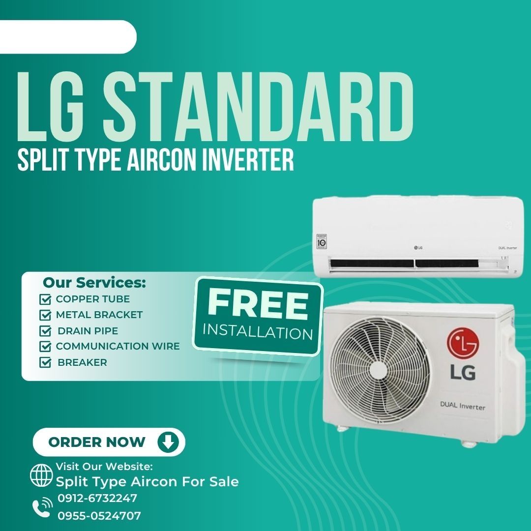 LG STANDARD INVERTER SPLIT TYPE AIRCON FREE INSTALLATION, TV & Home ...