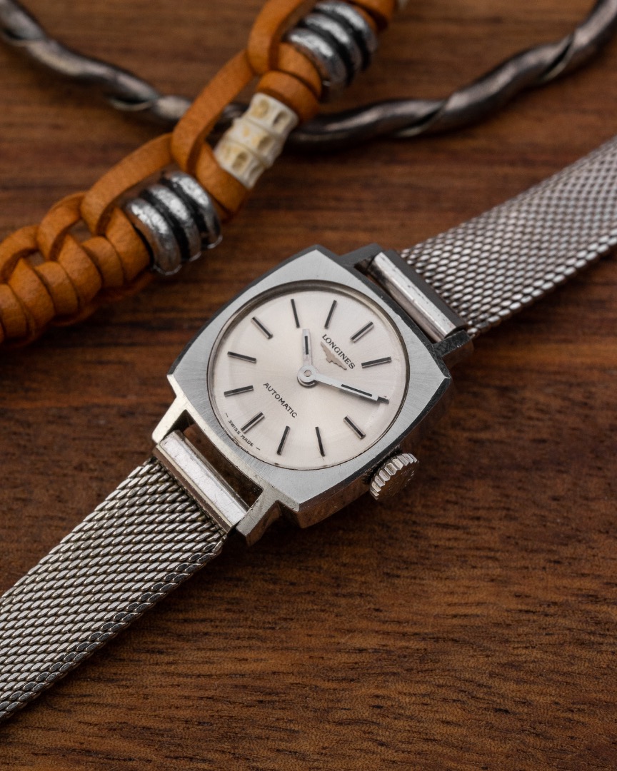 Longines Automatic Square Cushion Petite Ladies, Luxury, Watches on ...