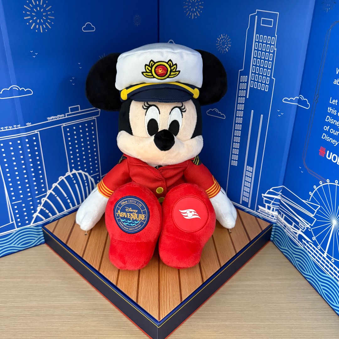 Lowest price UOB Disney Cruise Captain Mickey / Minnie Plushie, Hobbies ...