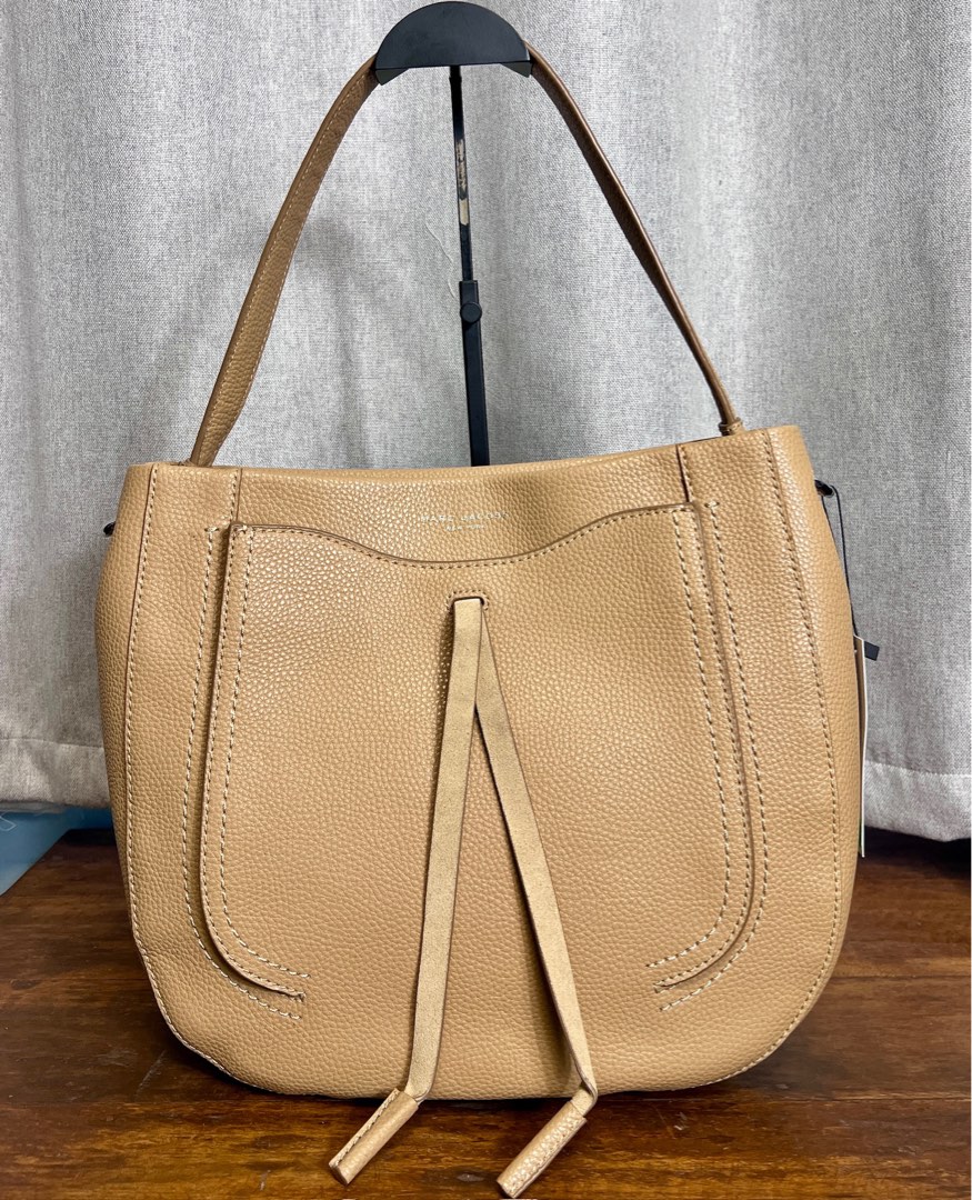 MARC JACOBS MJ Maverick Hobo in Iced Coffee / Sand 100% ORIGINAL ...