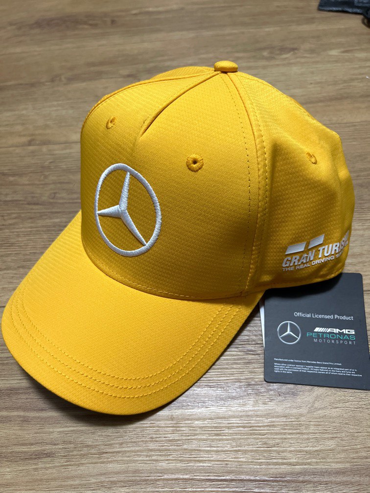 Mercedes F1 Lewis Hamilton yellow official cap, Men's Fashion, Watches ...