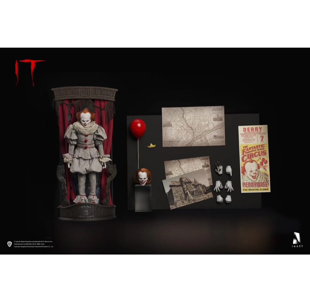 [MIB] Inart 1/6 Pennywise Deluxe 2 Head Sculpts NOT hot toys, Hobbies ...