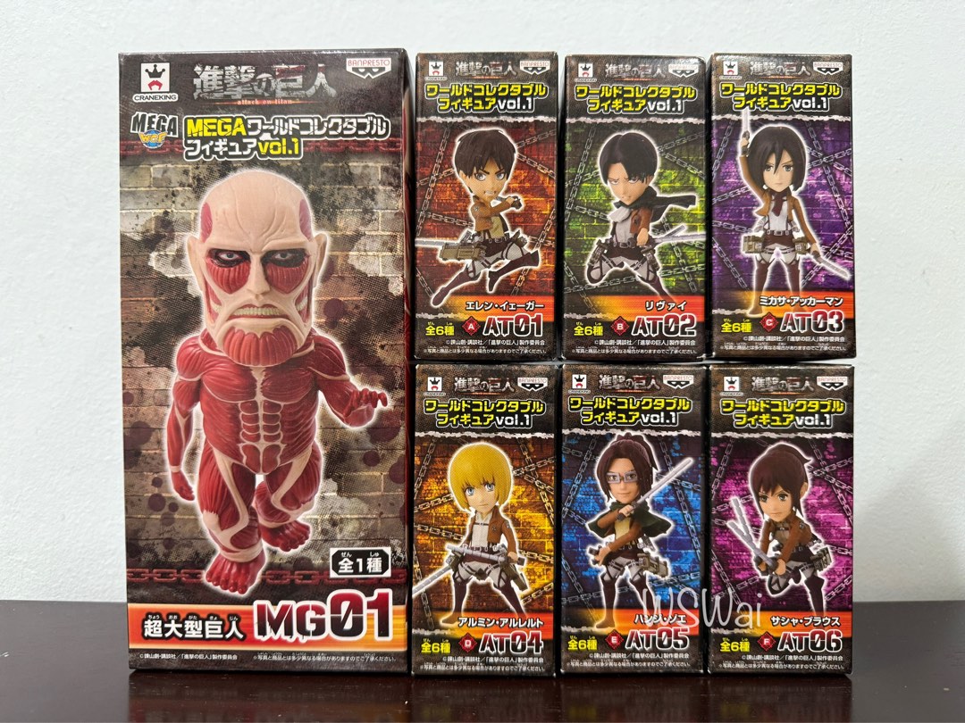 [NEW] Attack of Titan AOT - WCF - Set of 7, Hobbies & Toys, Toys ...