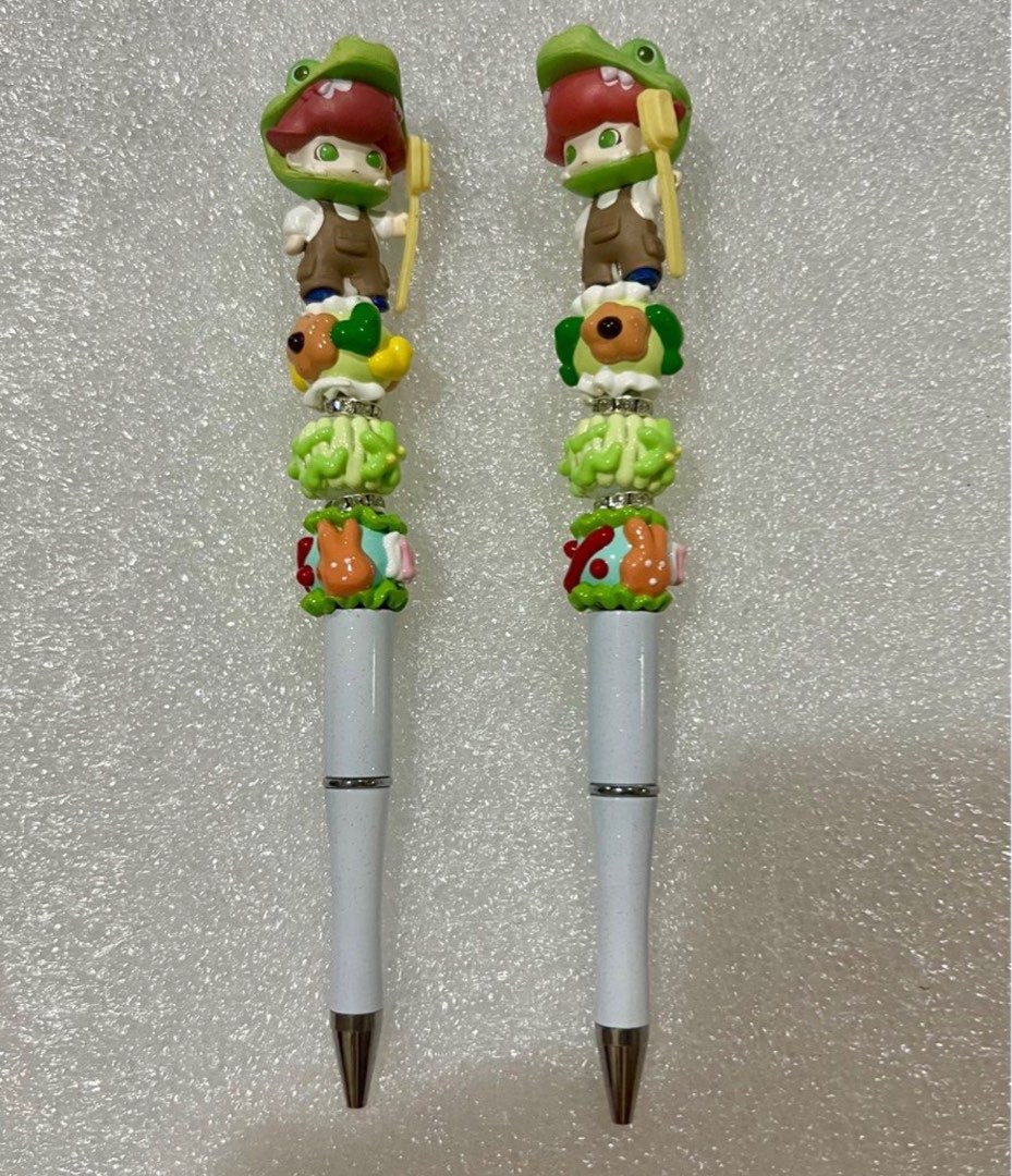 New popmart Dimoo inspired pop bean handcrafted Ballpoint Pen, Hobbies ...