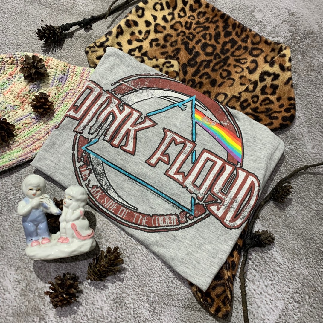 Pink Floyd Band Logo Women Section tee, Fesyen Wanita, Pakaian Wanita ...