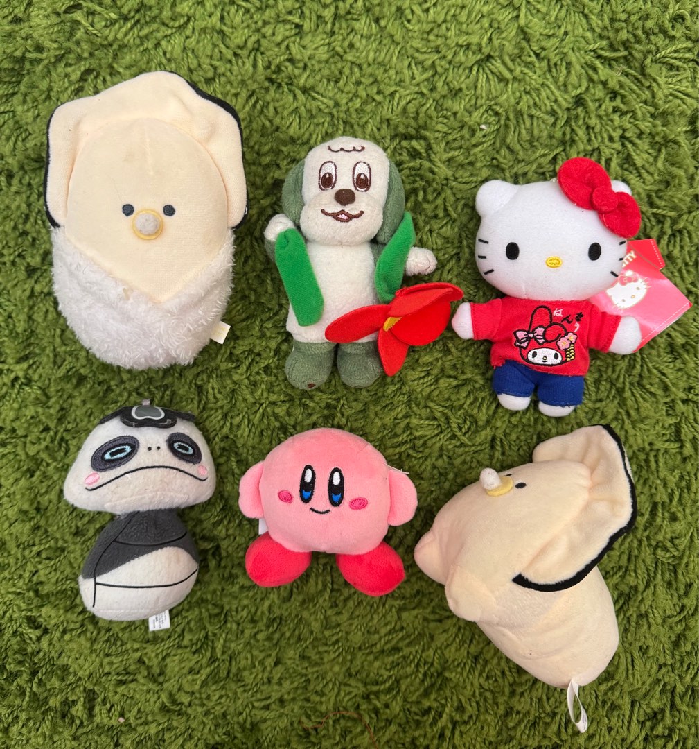 Plush pendant (Yell, Sekiguchi Wanwan, Hello Kitty,Yokai,Kirby ...