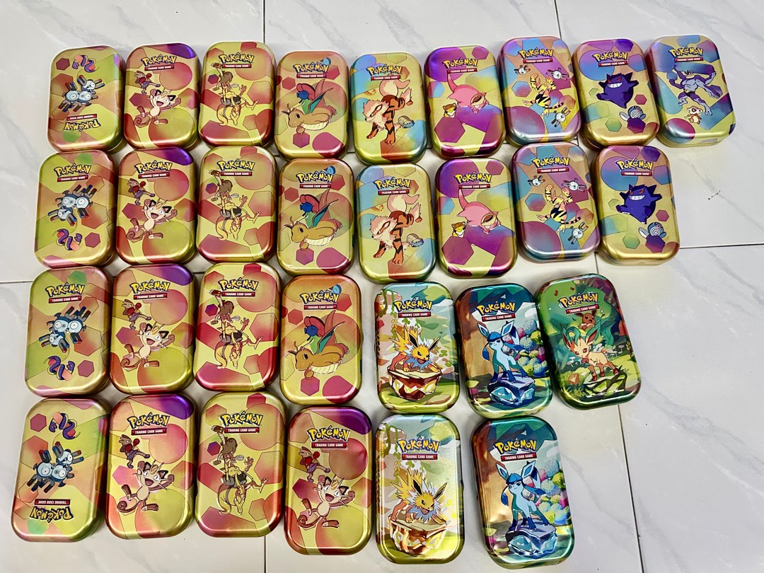 Pokemon 151 and Prismatic Tins (Empty), Hobbies & Toys, Toys & Games on ...