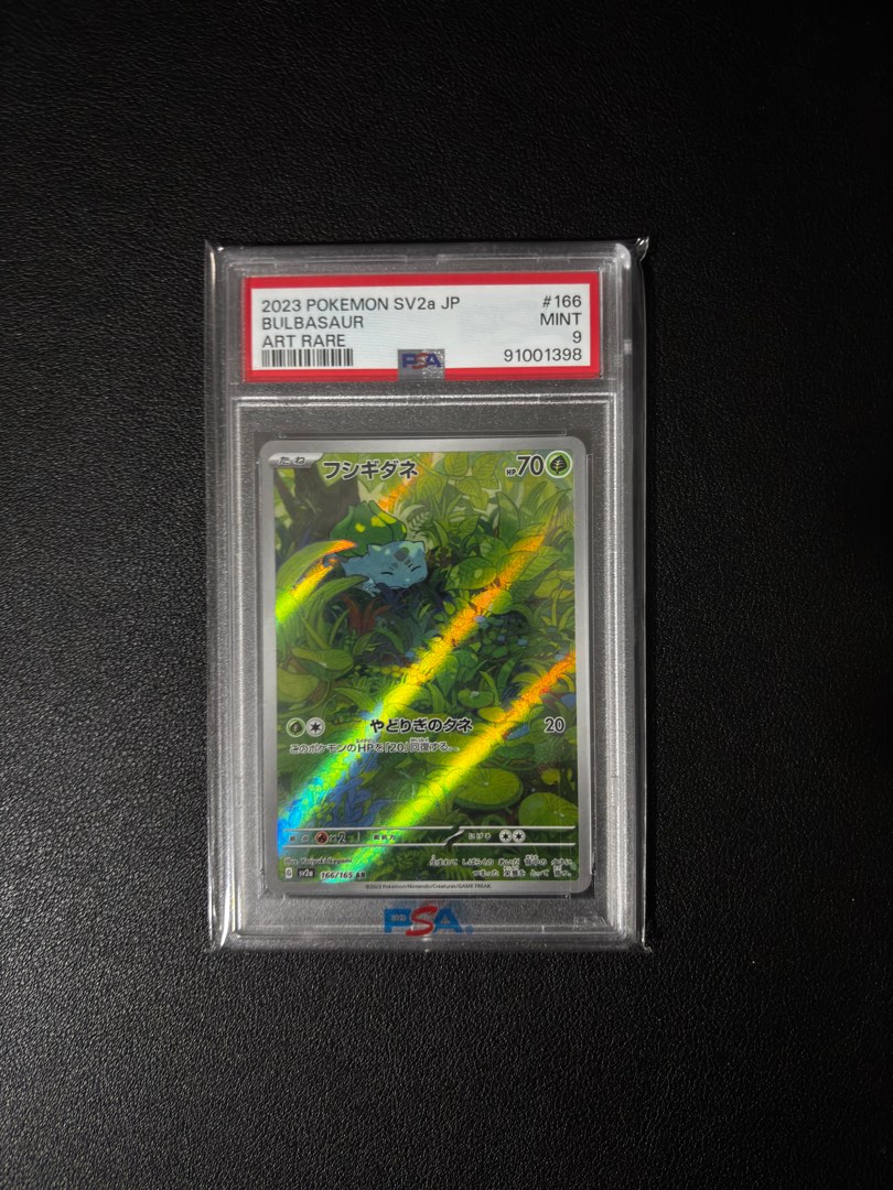 Pokemon 151 Jap PSA 9 Bulbasaur, Hobbies & Toys, Toys & Games on Carousell