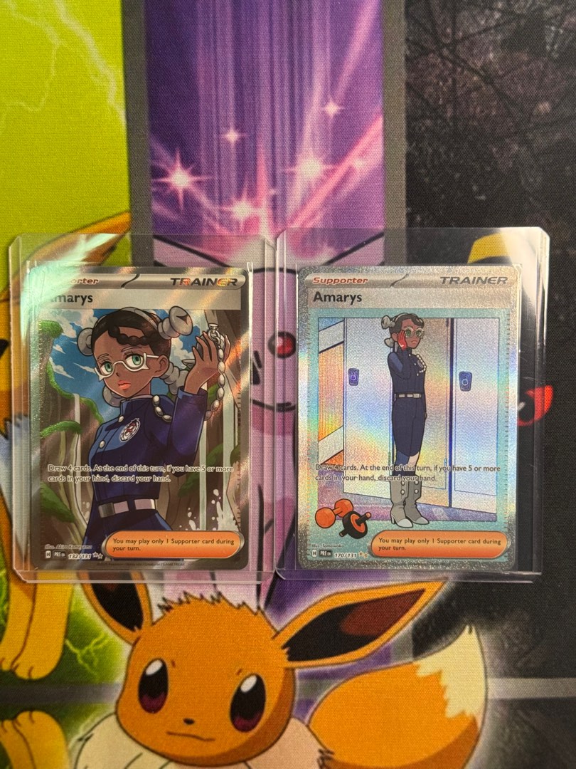 Pokemon Prismatic Evolution SV8.5 Amarys Trainer #132 UR & #170 SIR ...