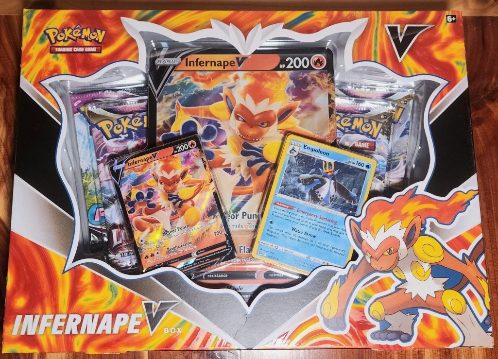 Pokemon TCG Infernape V Box, Hobbies & Toys, Toys & Games on Carousell