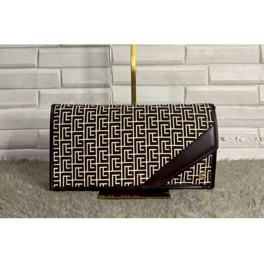 Preloved PIERRE BALMAIN Rare Classic Vintage Flap Monogram Clutch Bag ...