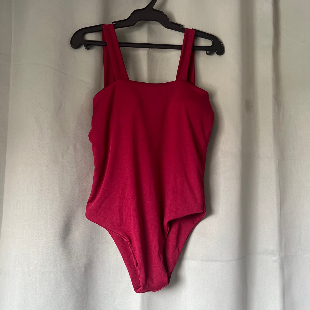red monokini, Women's Fashion, Swimwear, Bikinis & Swimsuits on Carousell