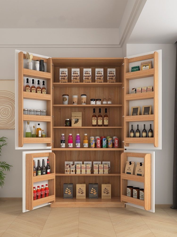 Refrigerator Locker Double Door Storage Cabinet Double Sided Storage ...