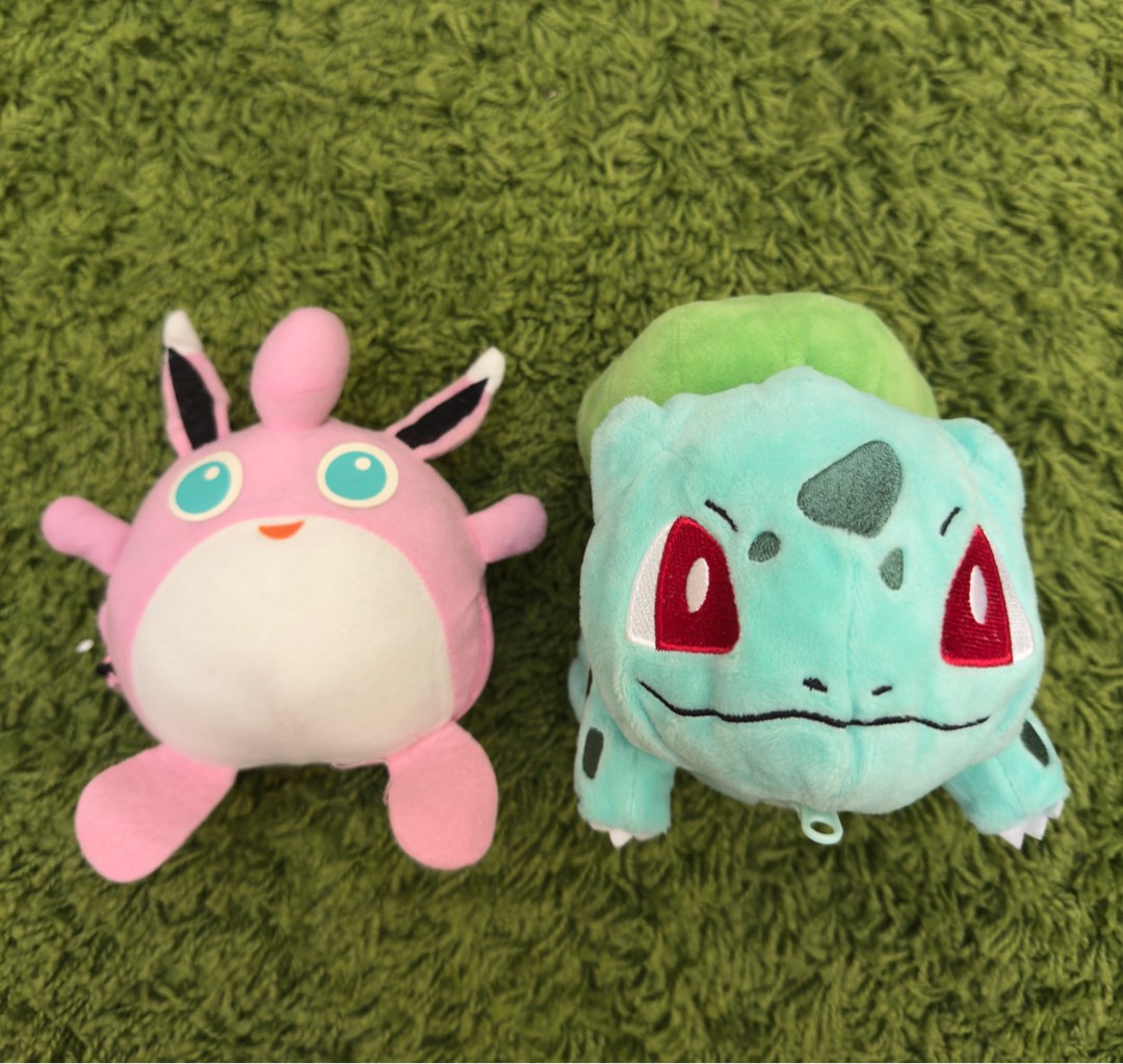 Reversible Pokemon Plush (Bulbasaur / Jigglypuff), Hobbies & Toys, Toys ...