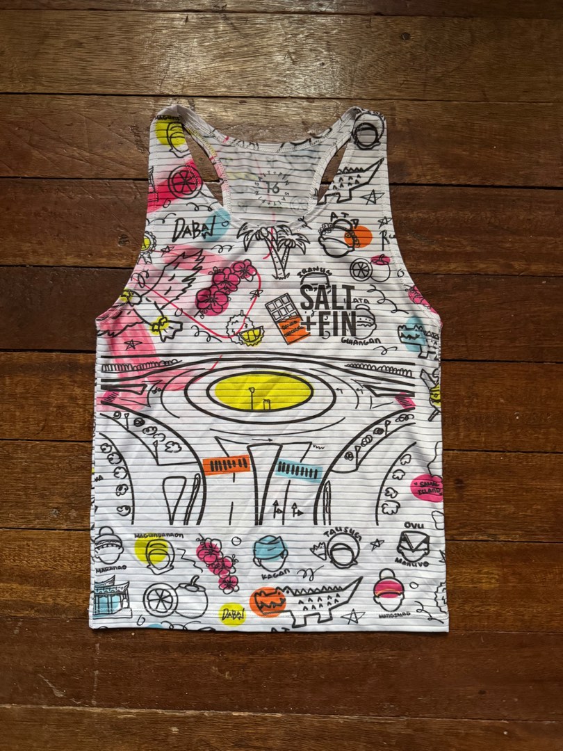 Salt + Fin Doodle Running Top / Singlet, Women's Fashion, Activewear on ...